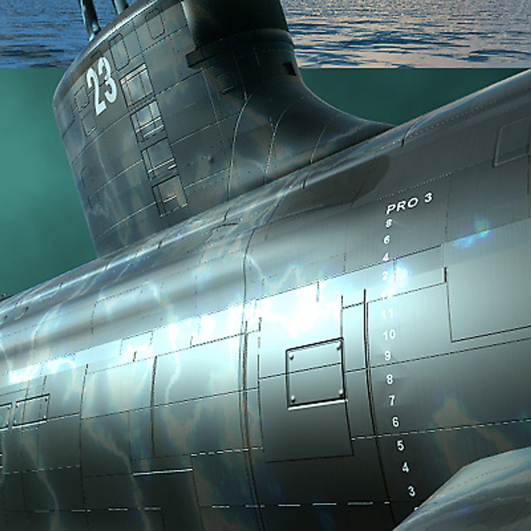 Seawolf Submarine Ssn23 Carter 3d Model