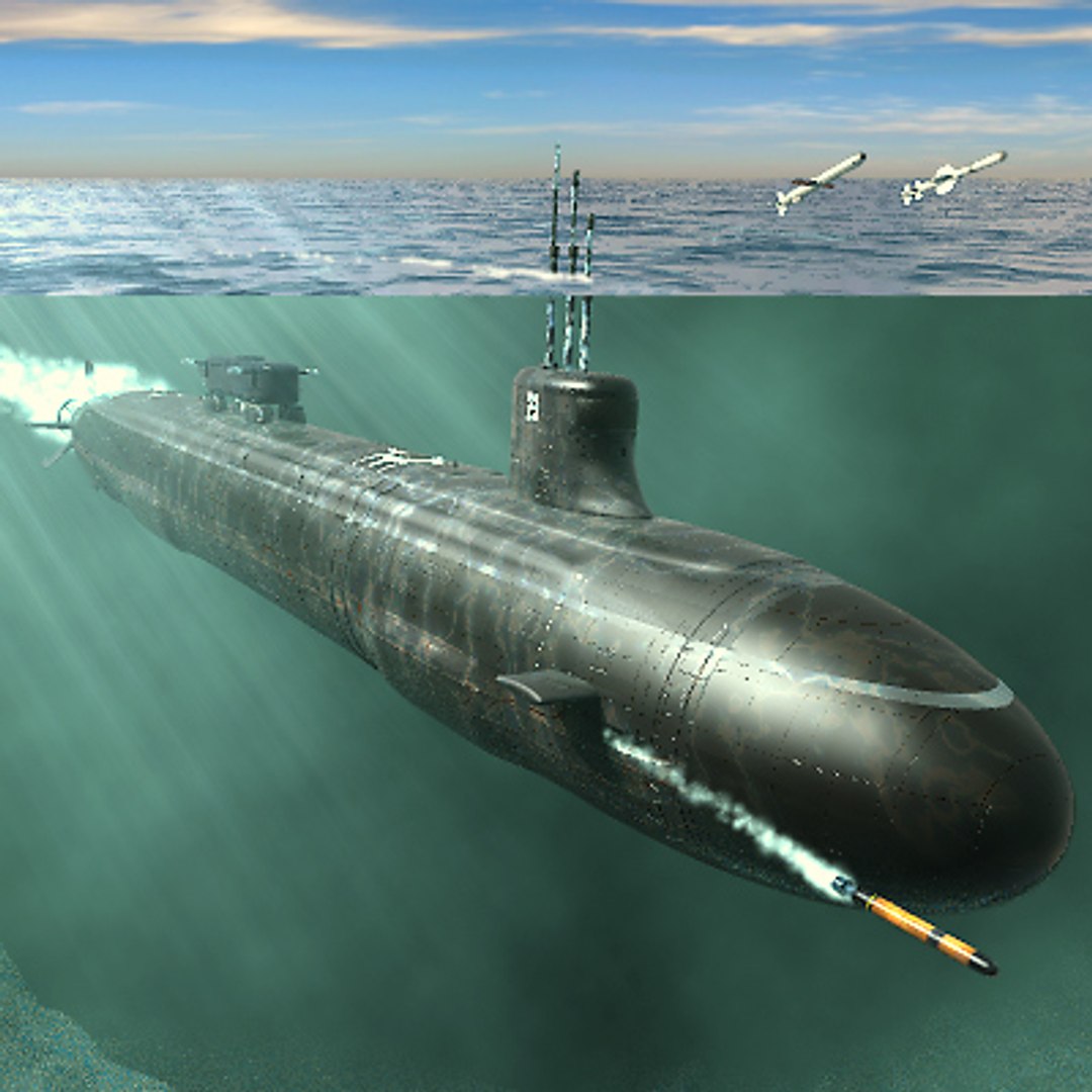 Seawolf Submarine Ssn23 Carter 3d Model