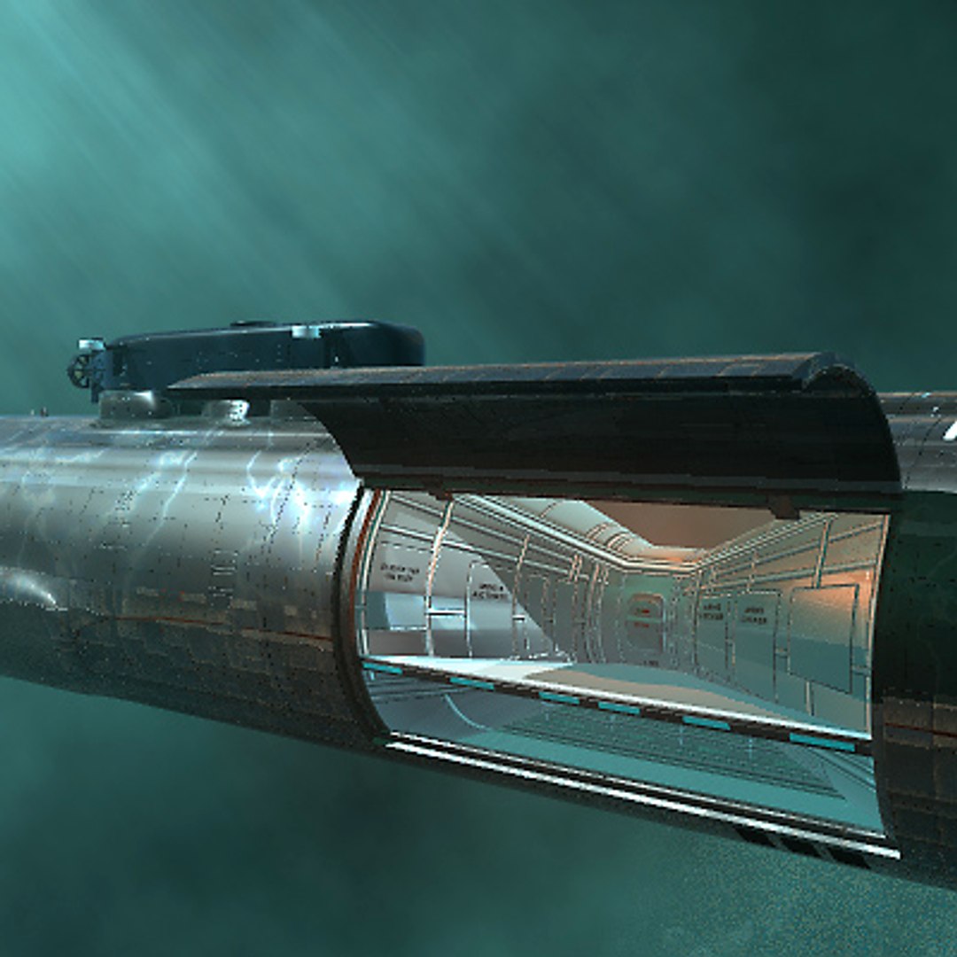 Seawolf Submarine Ssn23 Carter 3d Model