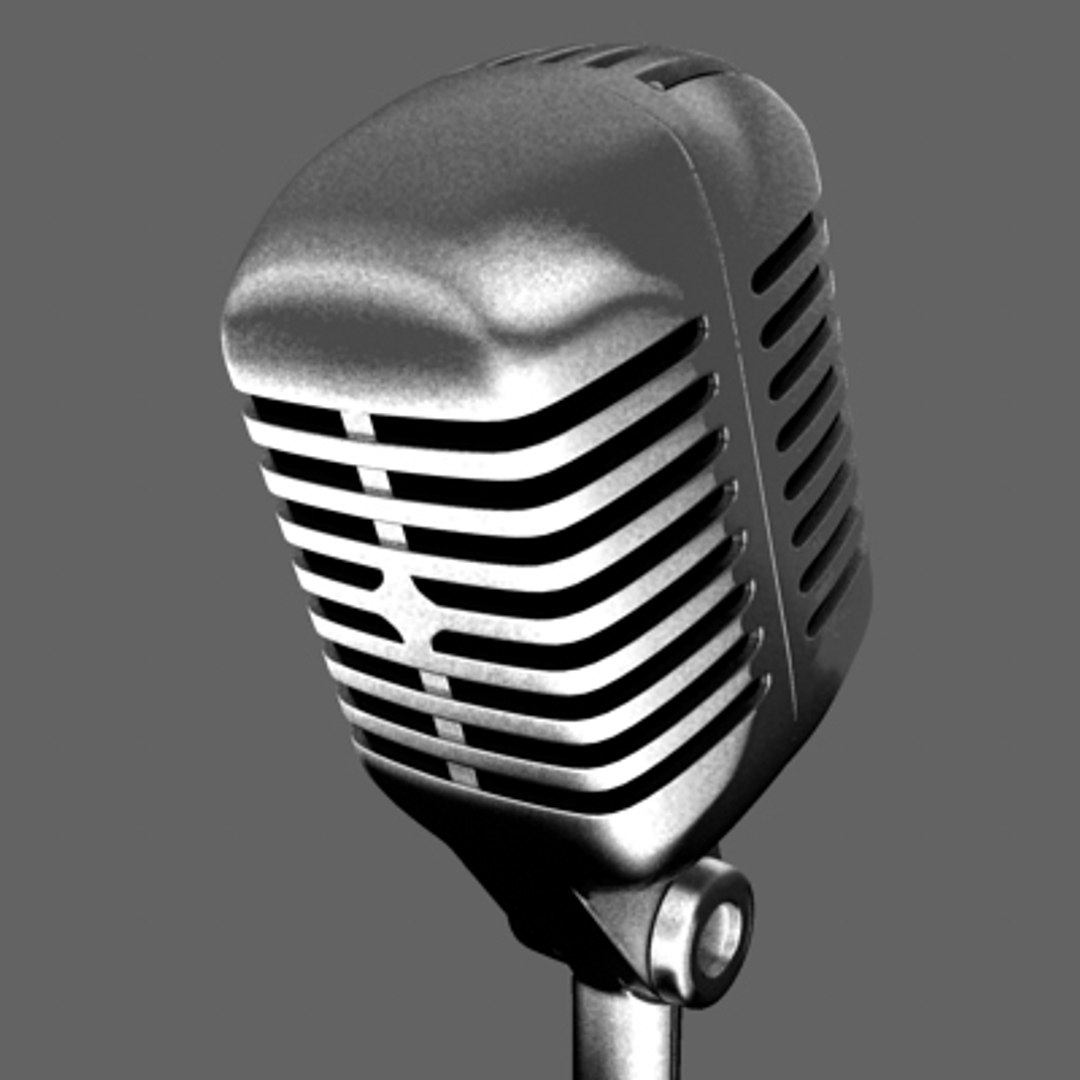 Classic Microphone Obj