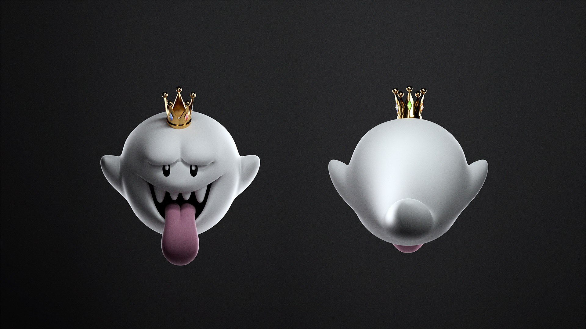 3D Model Super Mario King Boo Ghost - TurboSquid 2133966