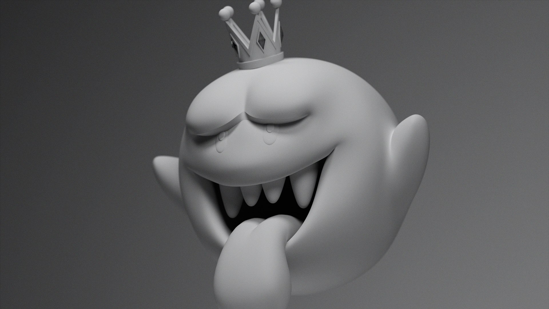 3D Model Super Mario King Boo Ghost - TurboSquid 2133966