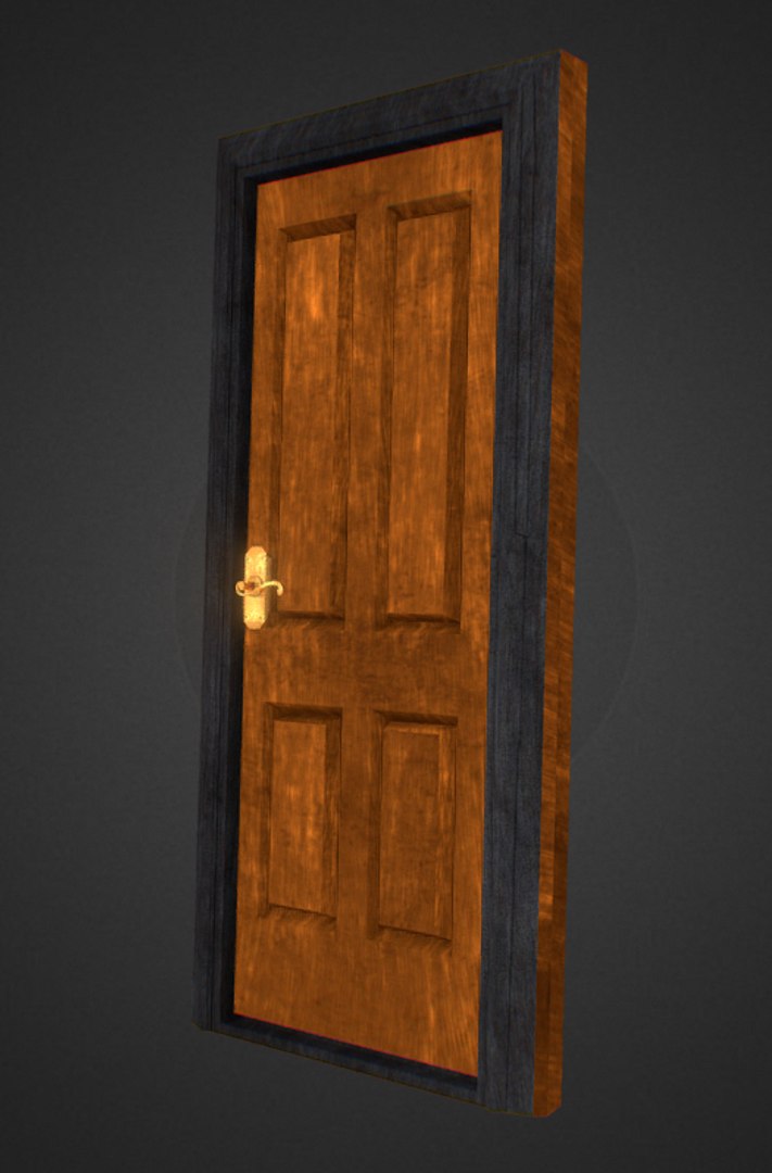 Simple Door 3D Model - TurboSquid 1391485