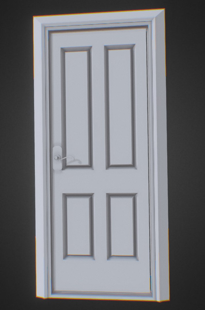Simple Door 3D Model - TurboSquid 1391485