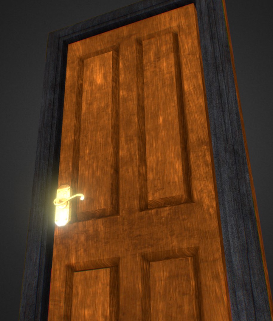 Simple Door 3D Model - TurboSquid 1391485