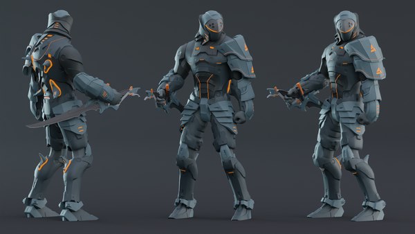 Robô Cyberpunk Bled Modelo 3D - TurboSquid 1792255