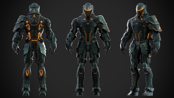 Robot Ninja Character Low Poly 3d Turbosquid 1758275