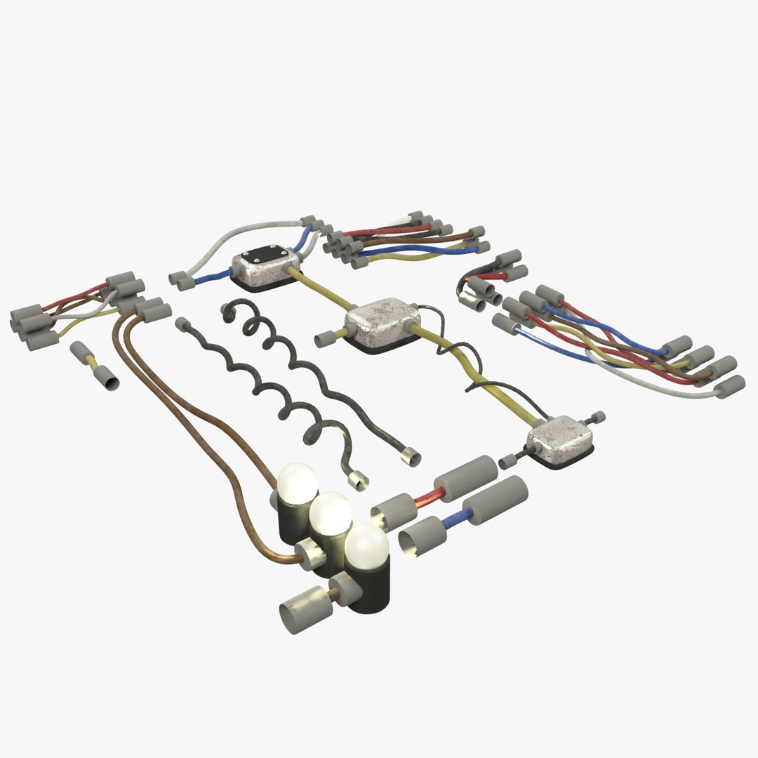Wires Set 3D Model - TurboSquid 1326646