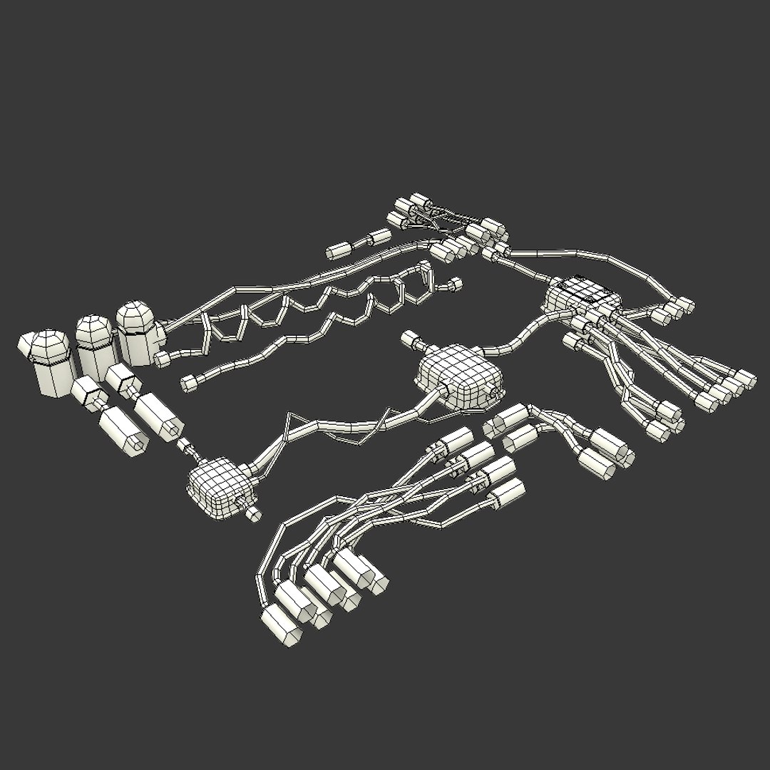 Wires Set 3D Model - TurboSquid 1326646