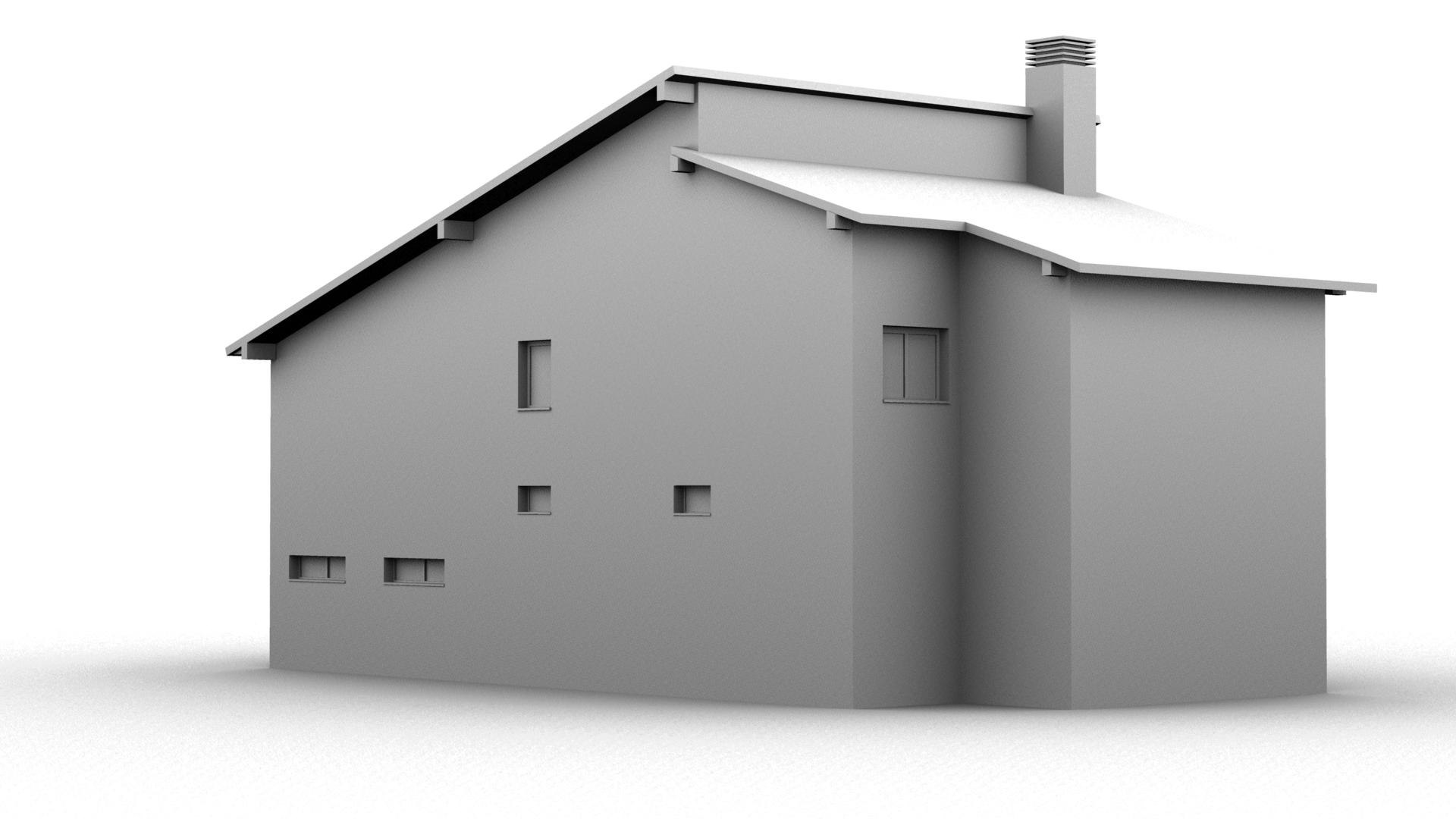 Detached House 3d Model
