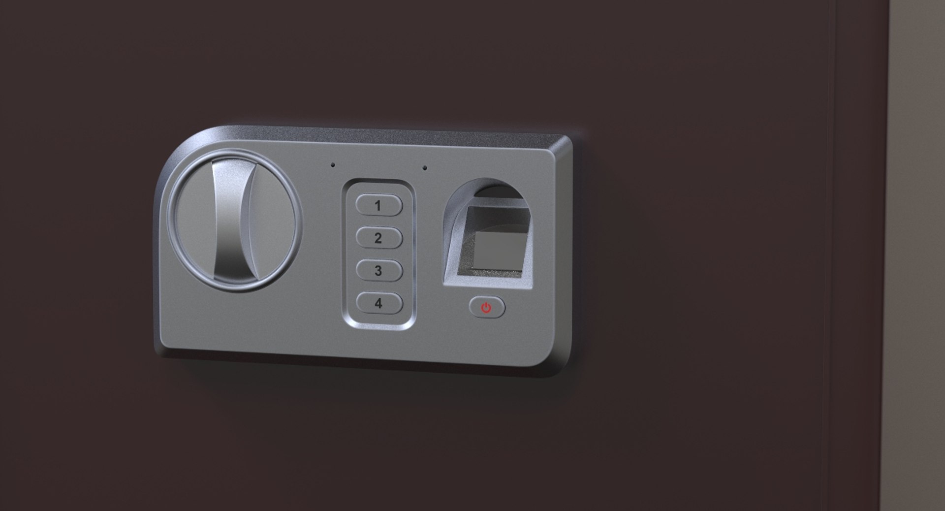 3D safe biometric box - TurboSquid 1300897