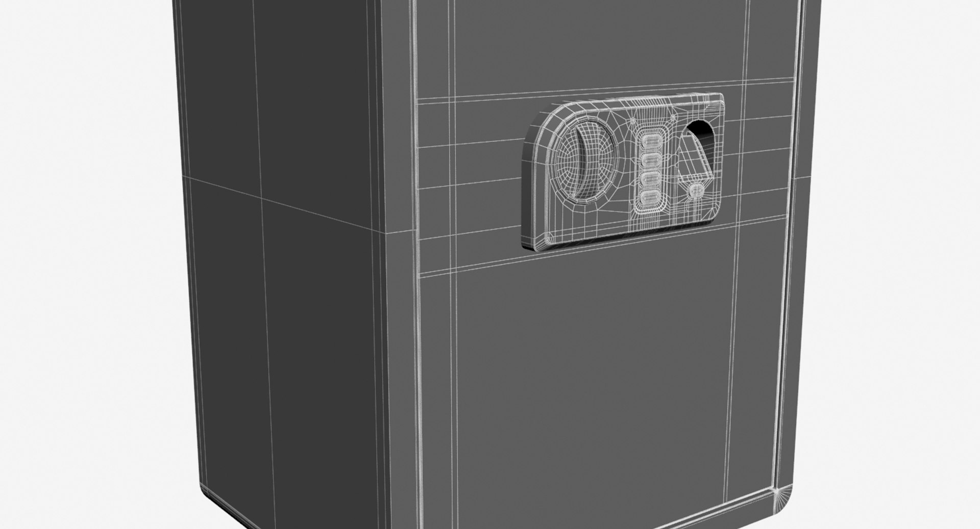 3D safe biometric box - TurboSquid 1300897