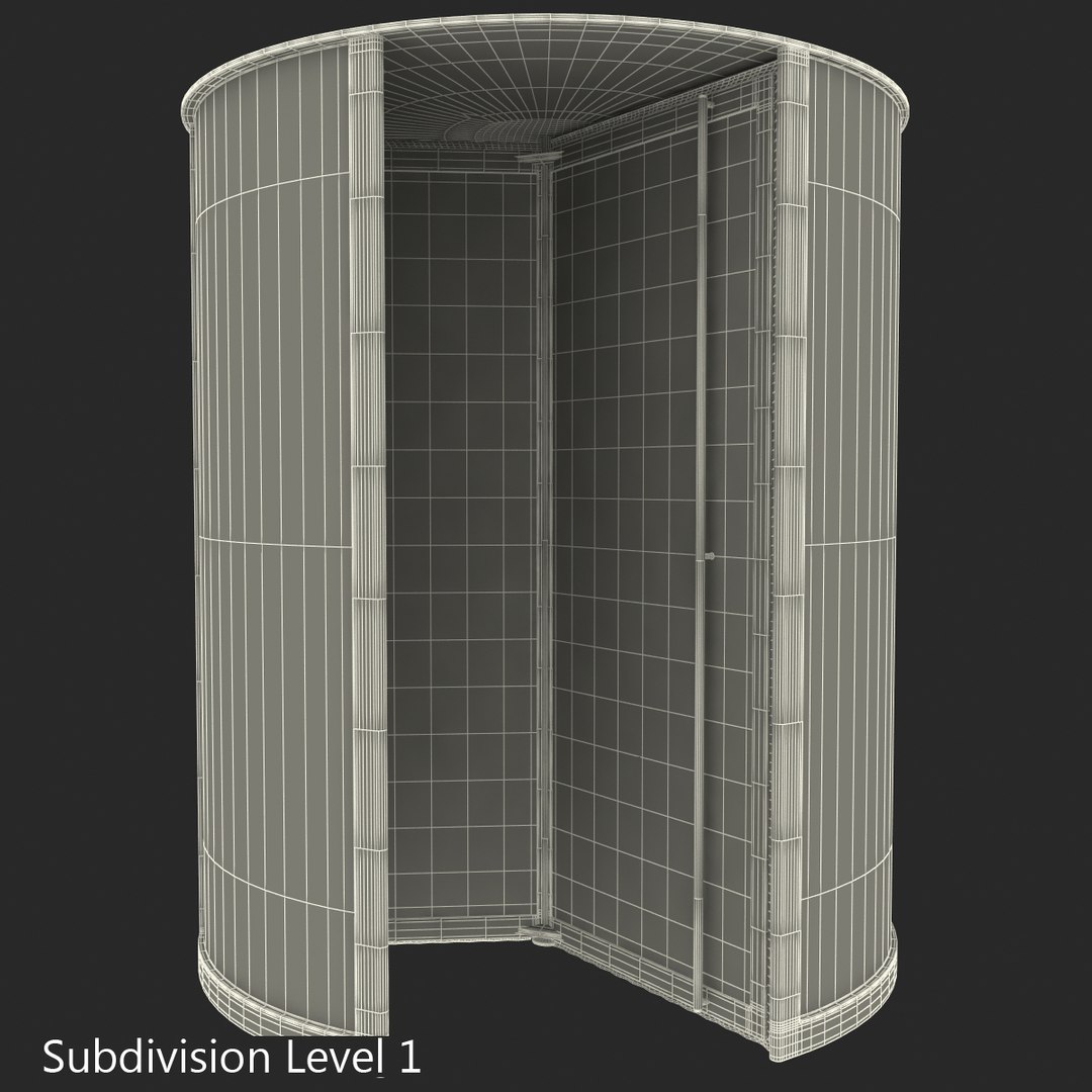 3d model revolving door