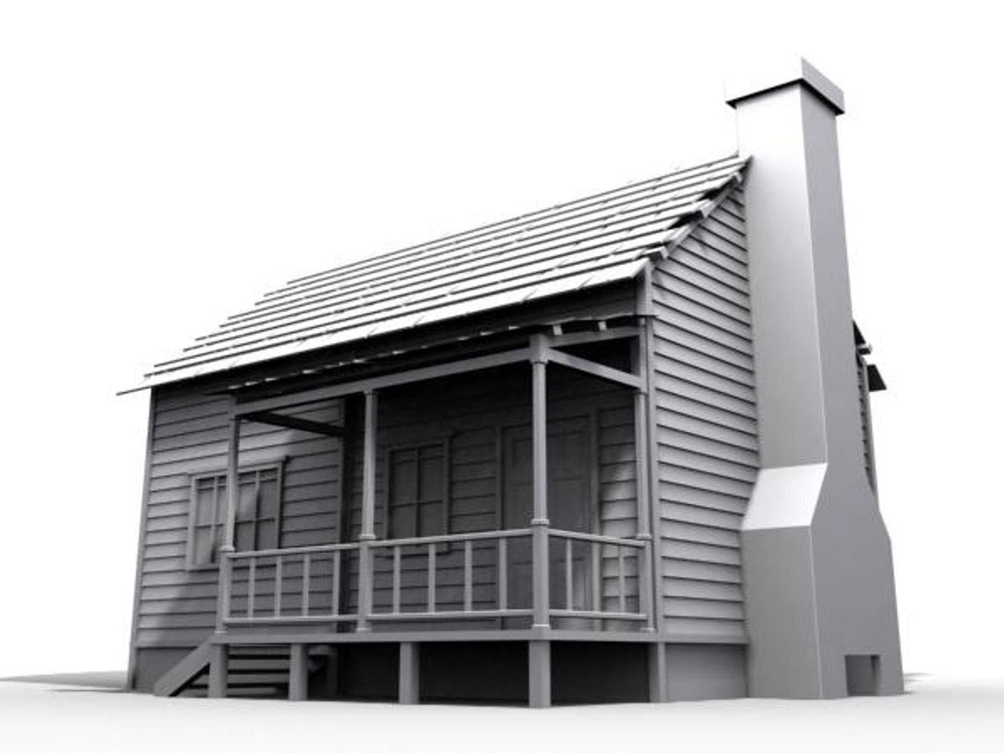 3d farm house model