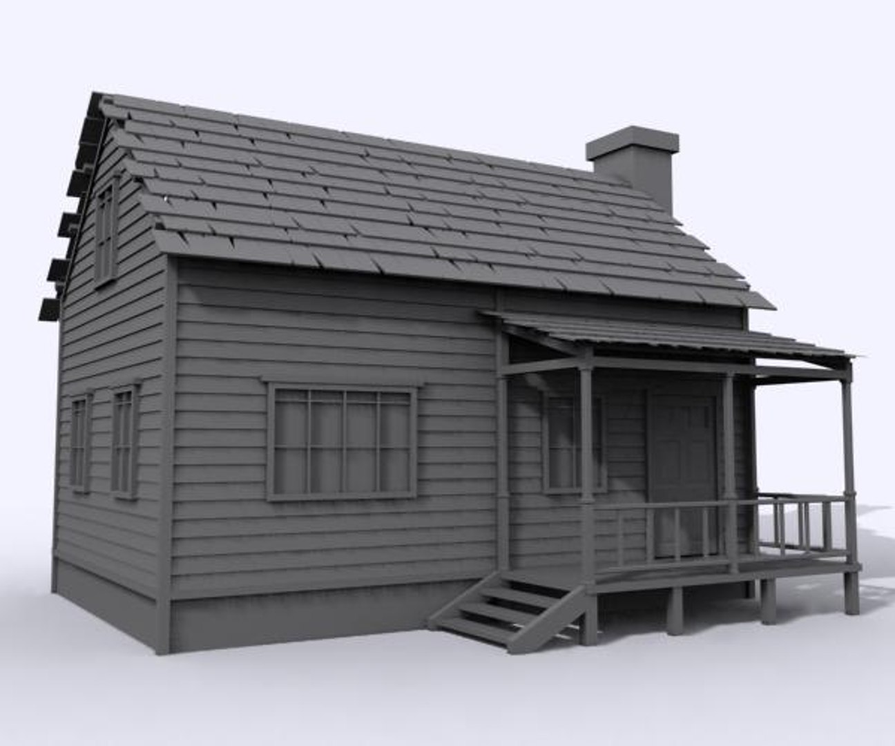 3d farm house model