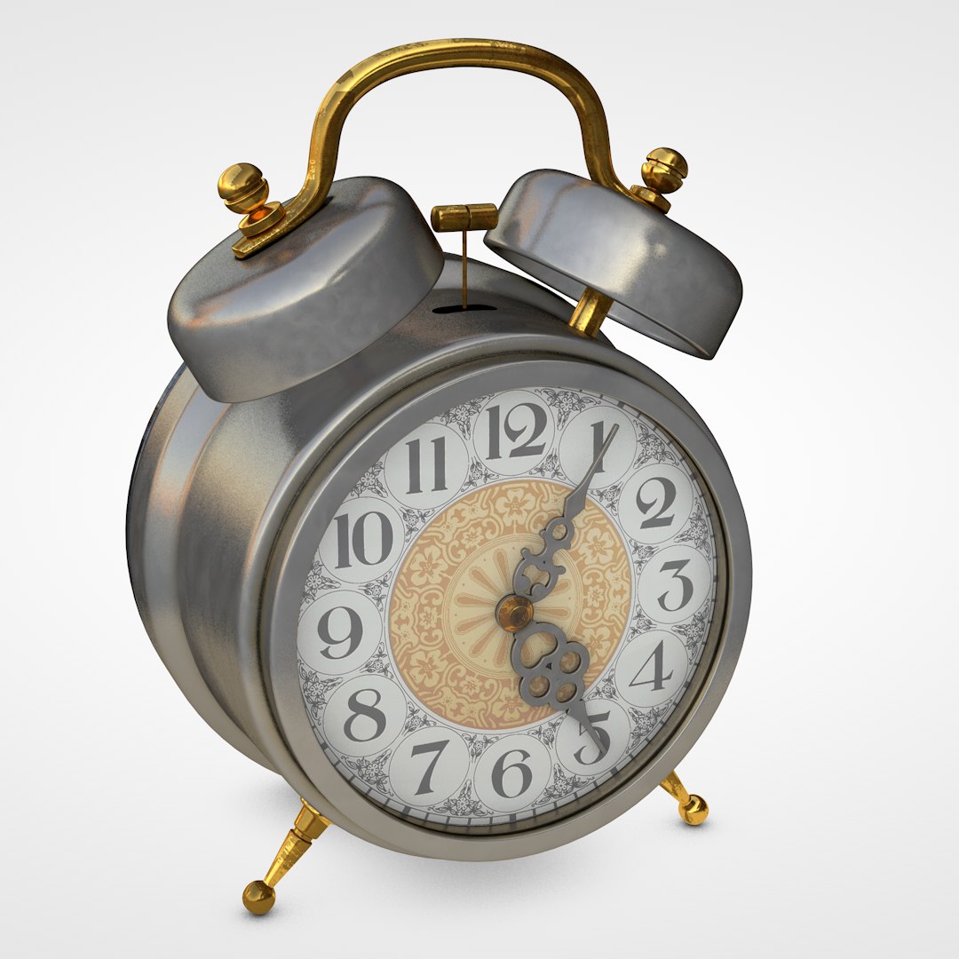 old alarm clock 3d model