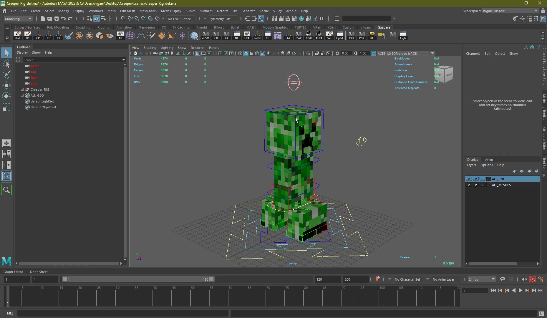 Minecraft Creeper Model - TurboSquid 1832549
