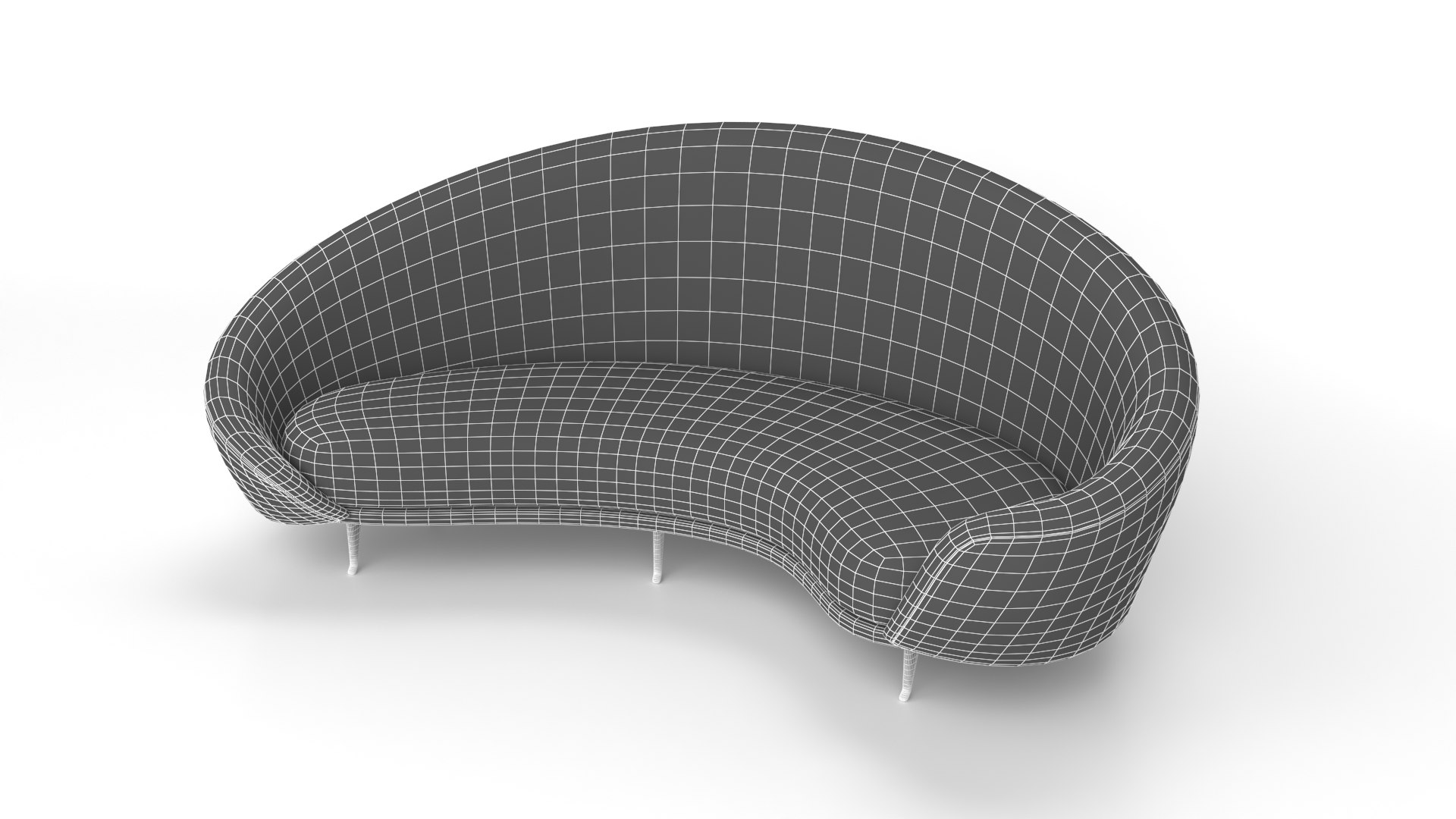 Arc Sofa 3D - TurboSquid 1921229