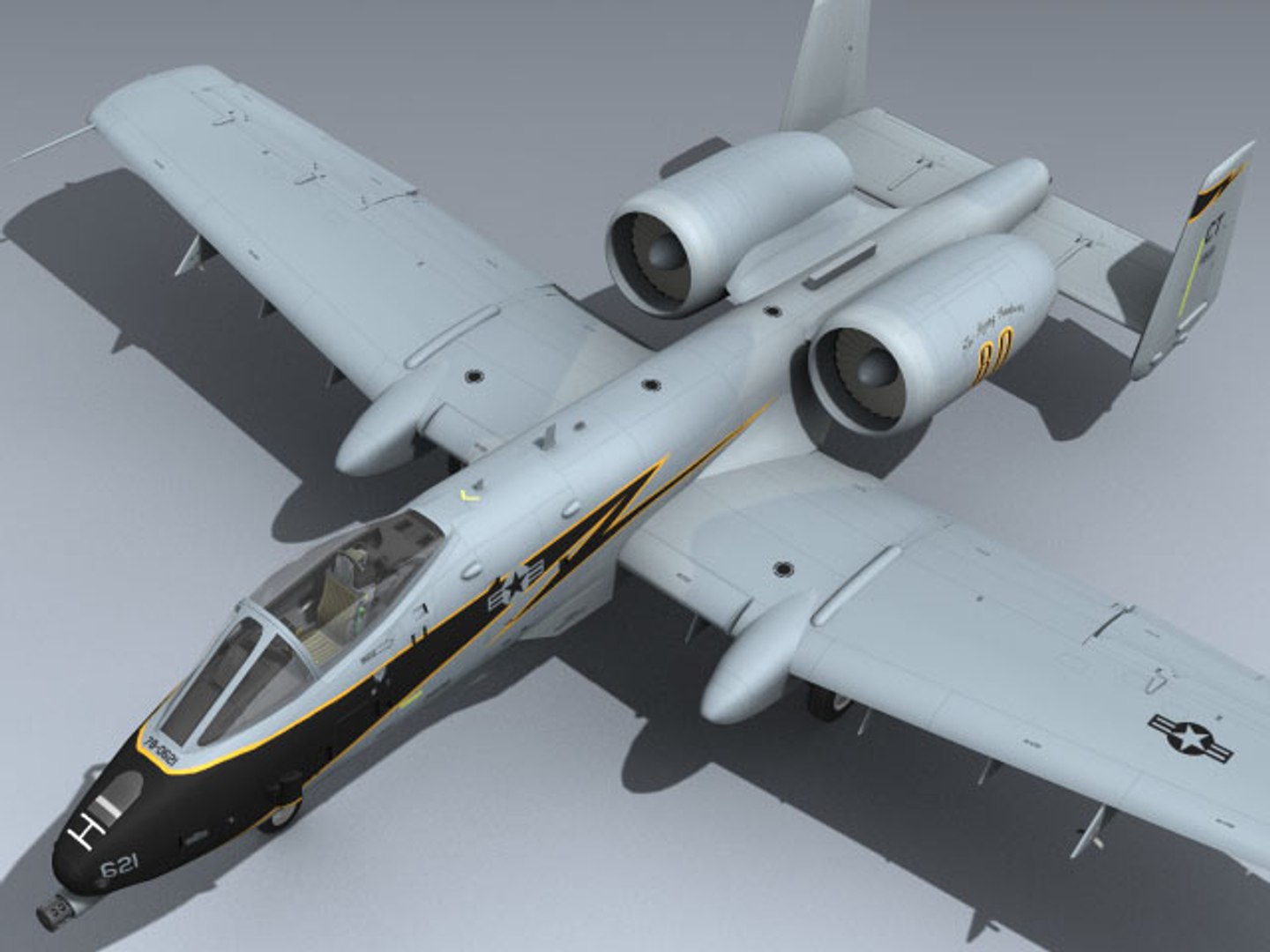 Usaf A-10a Connecticut 3D - TurboSquid 1178857