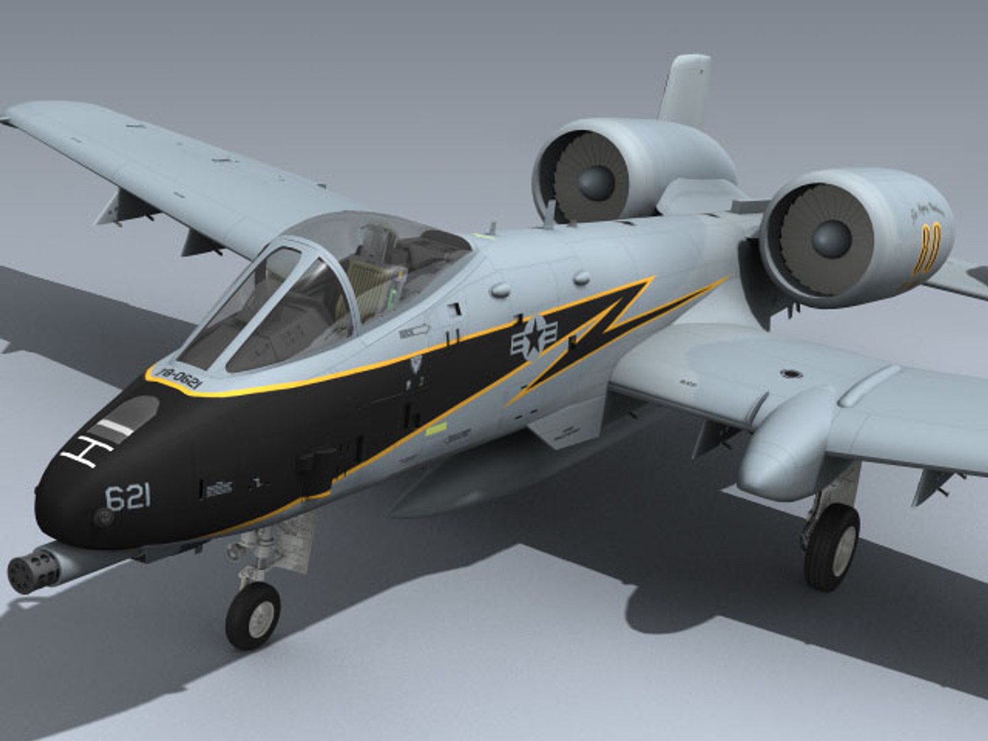 Usaf A-10a Connecticut 3D - TurboSquid 1178857