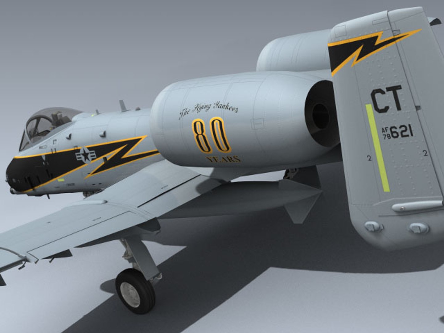 Usaf A-10a Connecticut 3D - TurboSquid 1178857