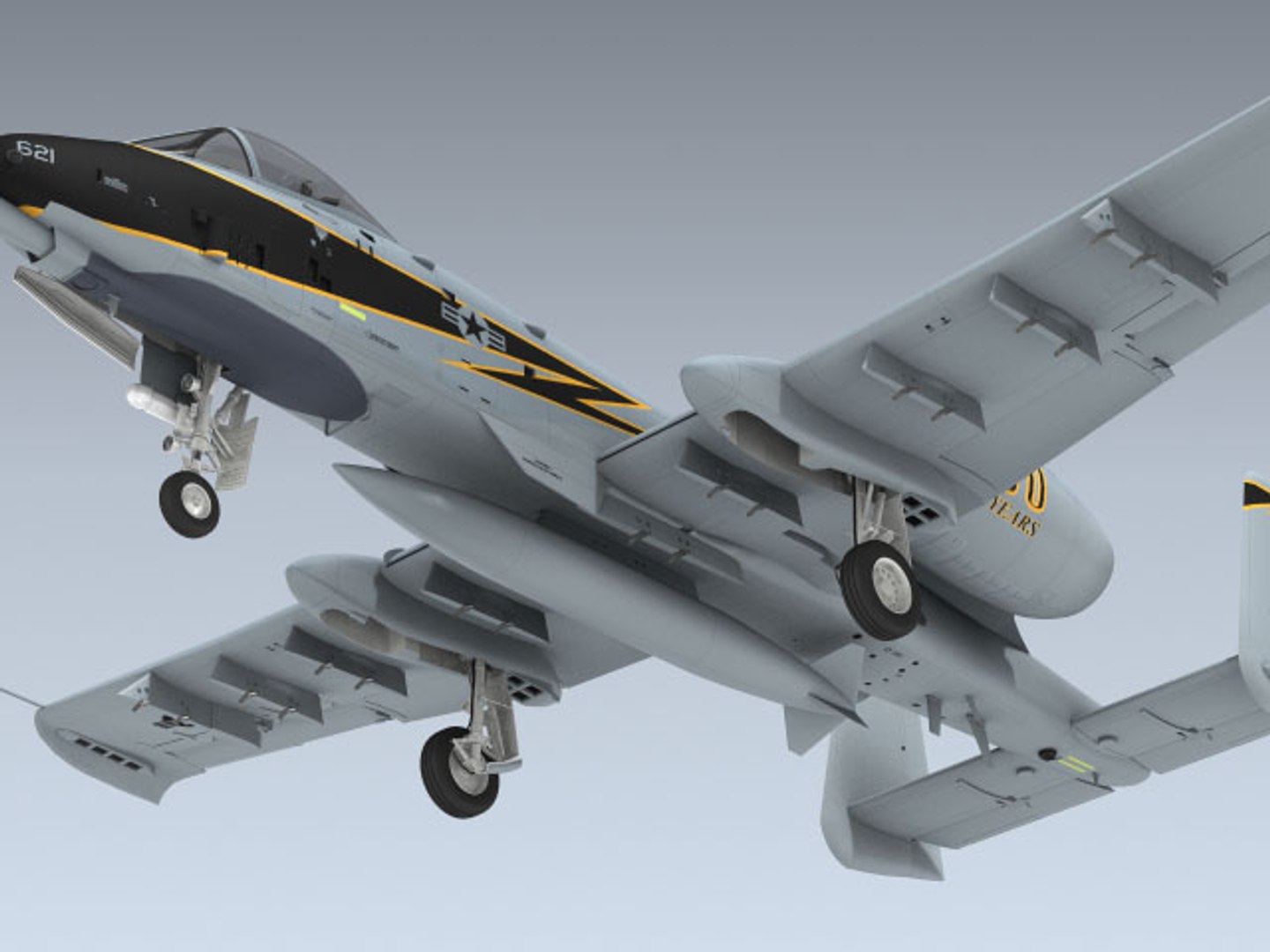 Usaf A-10a Connecticut 3D - TurboSquid 1178857