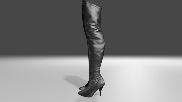 Knee High Boots Blender Models for Download | TurboSquid