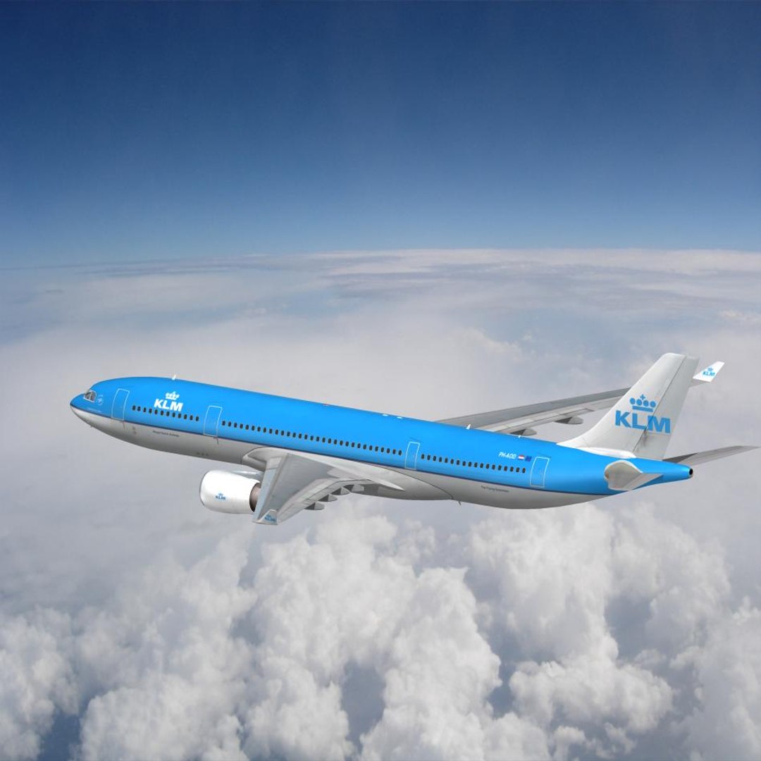 Airbus A330-200 Aircraft Landing 3d Model