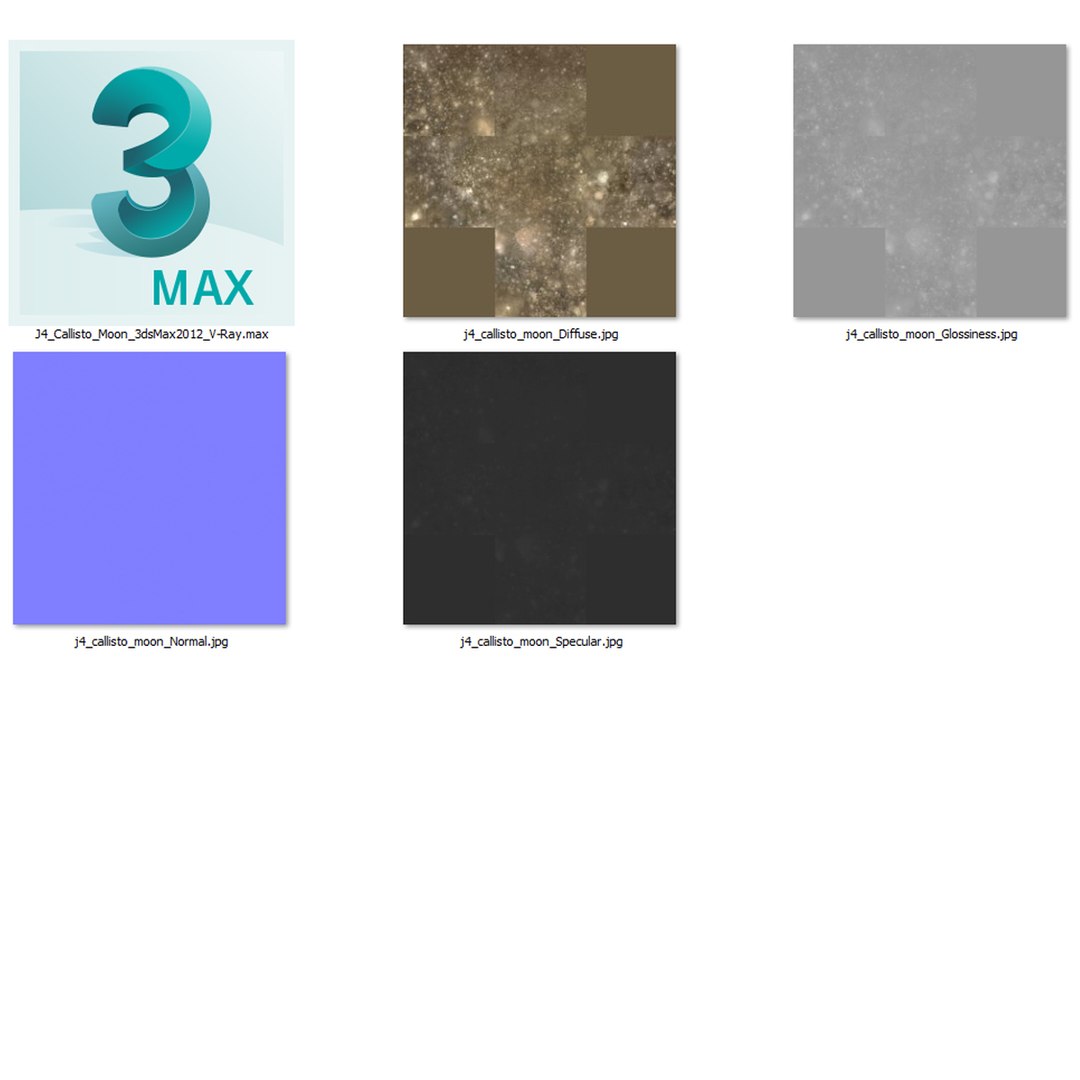 3D Model Callisto J4 Jupiter Moon - TurboSquid 1343737