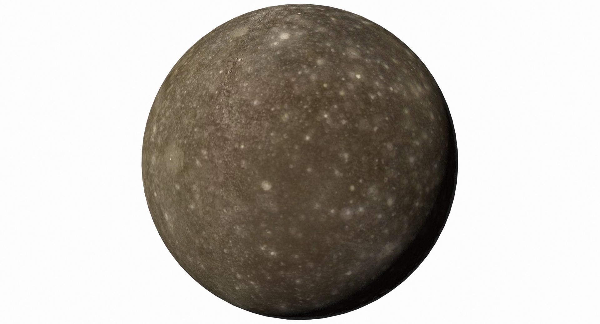 3D Model Callisto J4 Jupiter Moon - TurboSquid 1343737