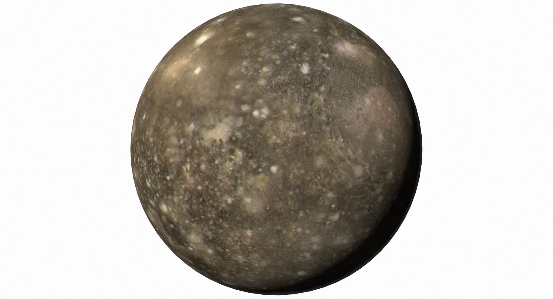 3D Model Callisto J4 Jupiter Moon - TurboSquid 1343737