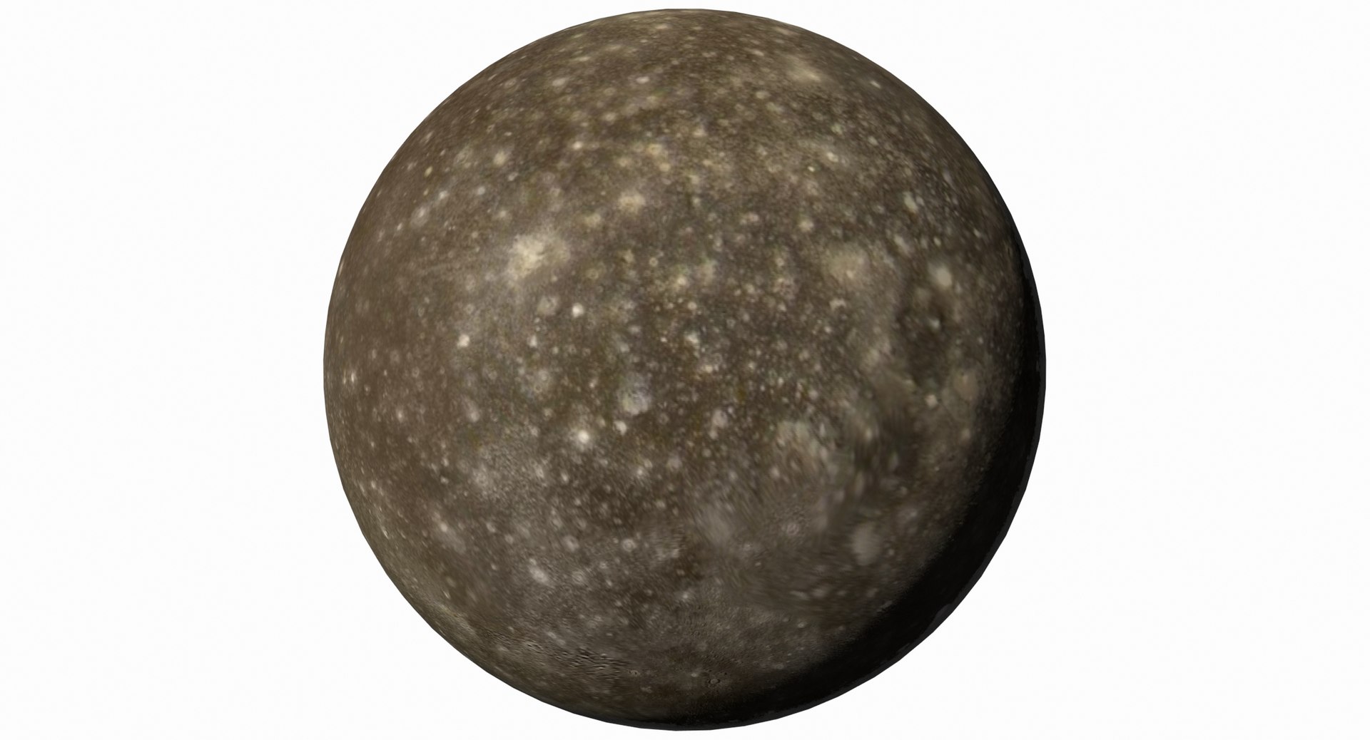 3D Model Callisto J4 Jupiter Moon - TurboSquid 1343737