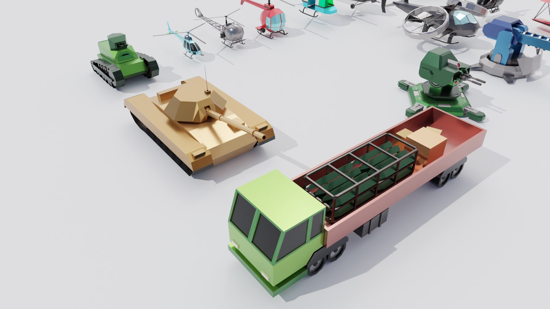 3D Military Vehicles Asset Pack Low Poly - TurboSquid 2068767
