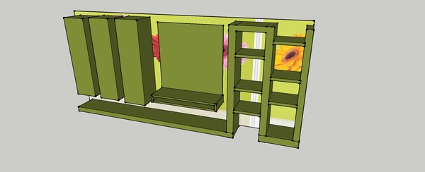 3d library wallpaper wood