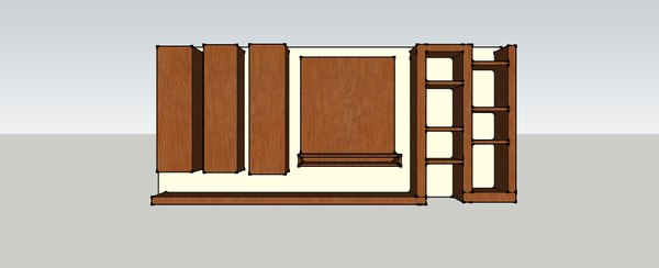 3d library wallpaper wood