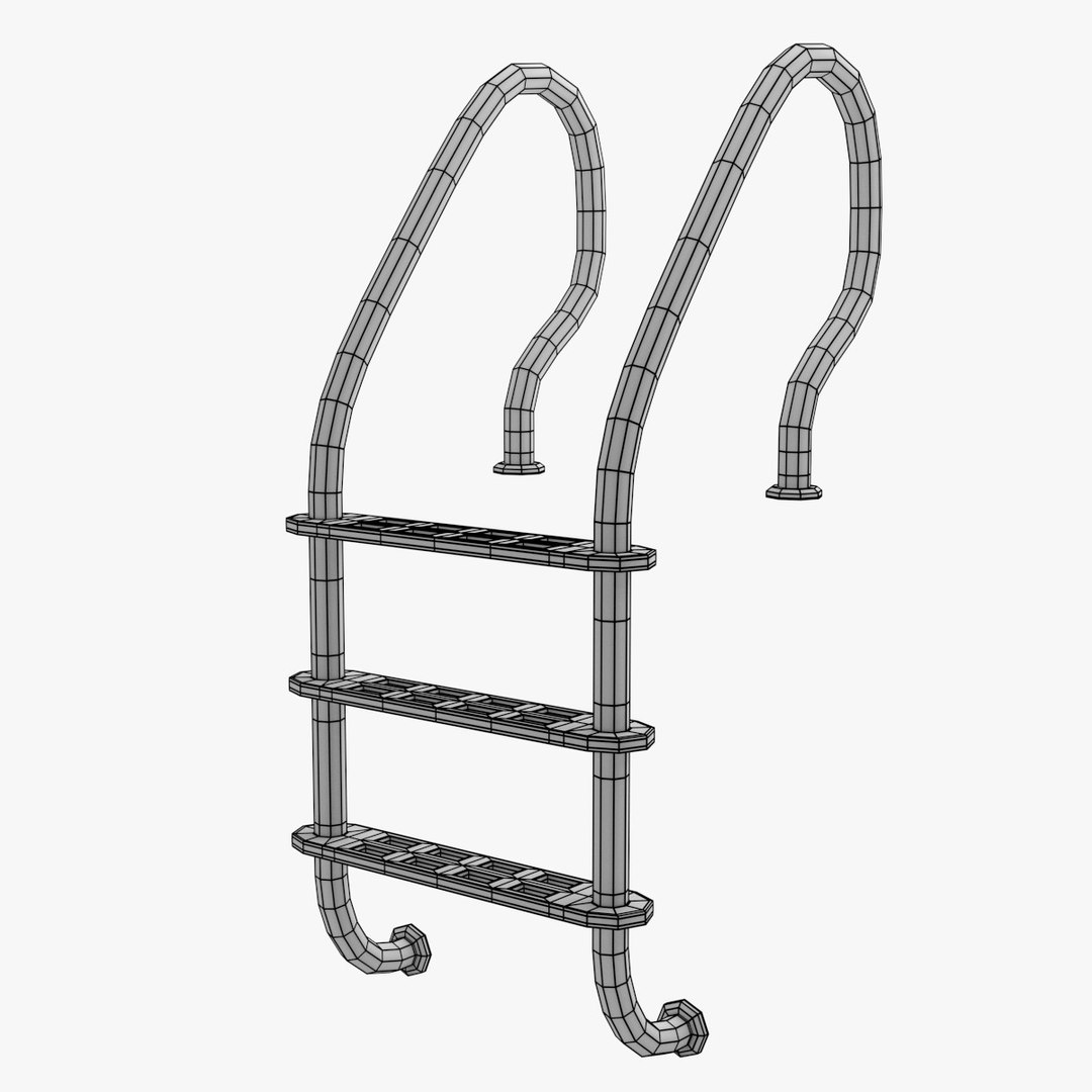 3d Obj Swimming Pool Ladder