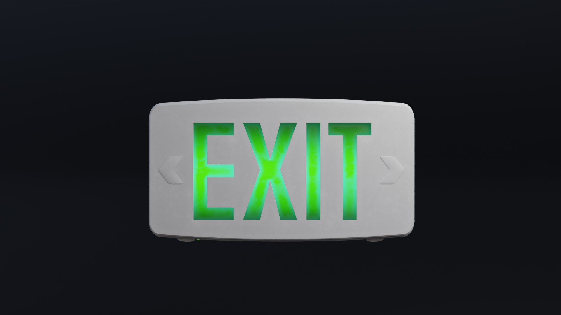 3D Exit Sign 4K And 2K Low-poly Model - TurboSquid 2008130