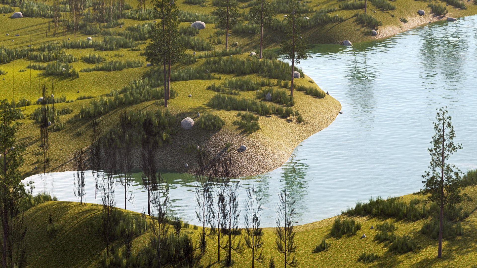 Lake Environment Animated 3D - TurboSquid 1999436