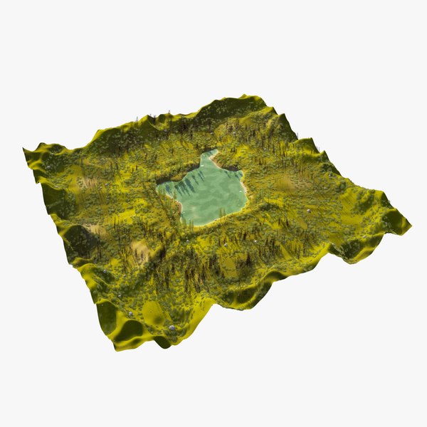 modelo 3d Ambiente de lago animado - TurboSquid 1999436