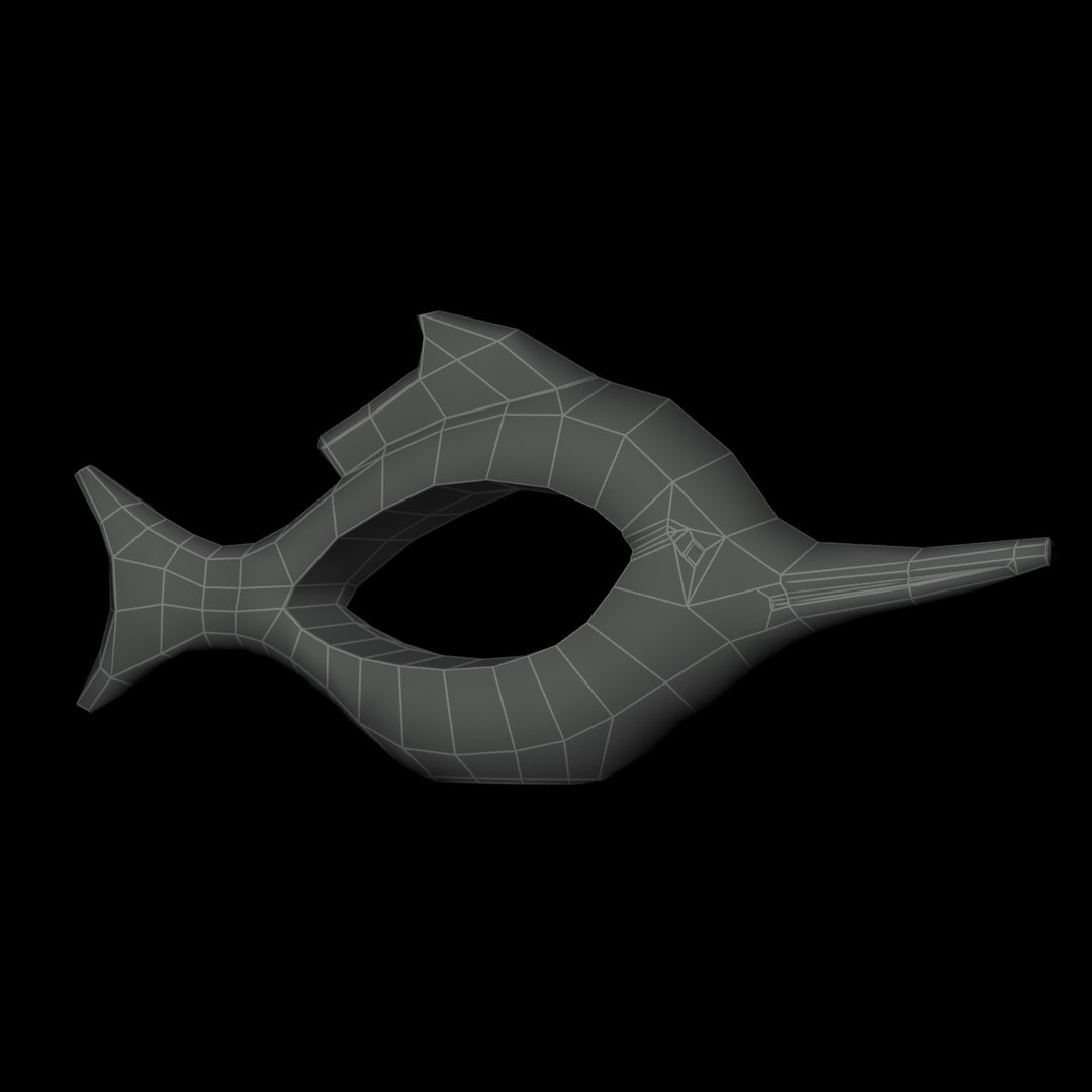 max clay swordfish figurine