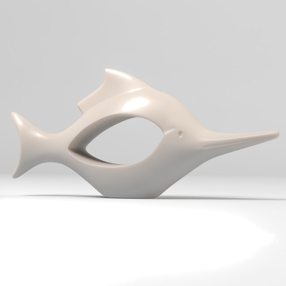 max clay swordfish figurine