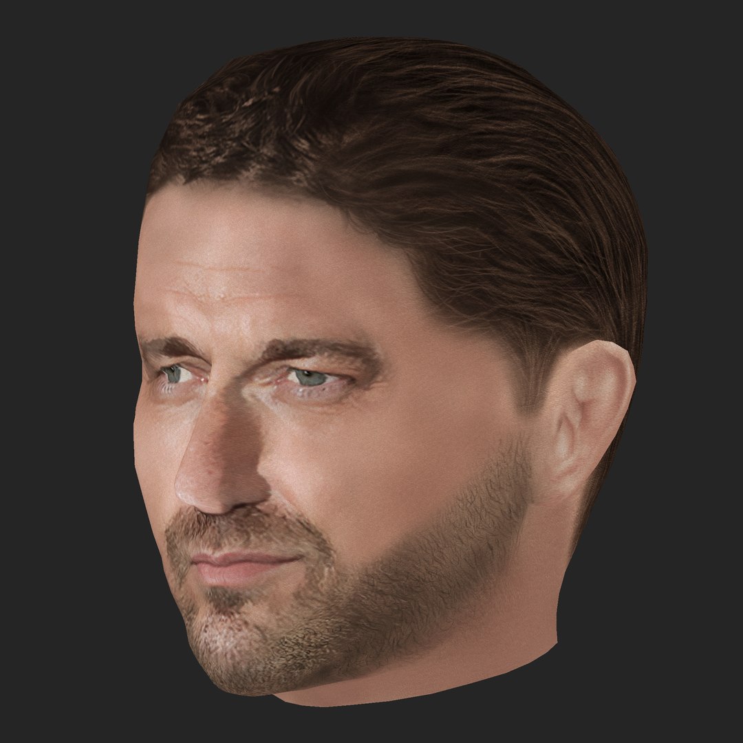 Gerard Butler Head - Low poly head for game 3D model - TurboSquid 1868504