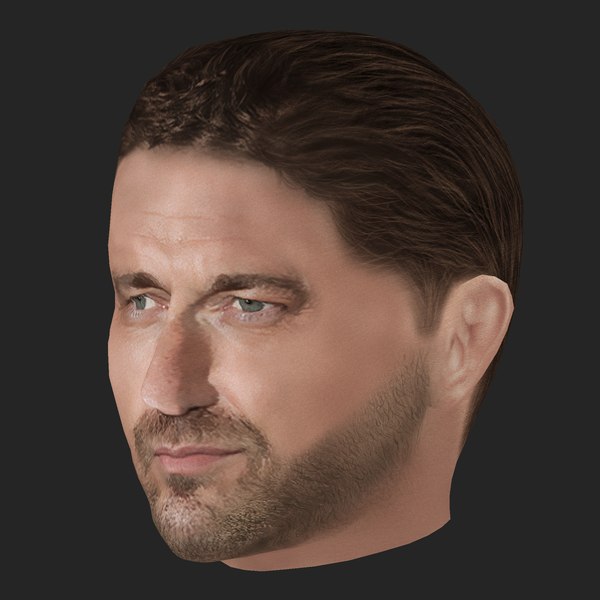 Gerard Butler Head - Low poly head for game 3D model - TurboSquid 1868504