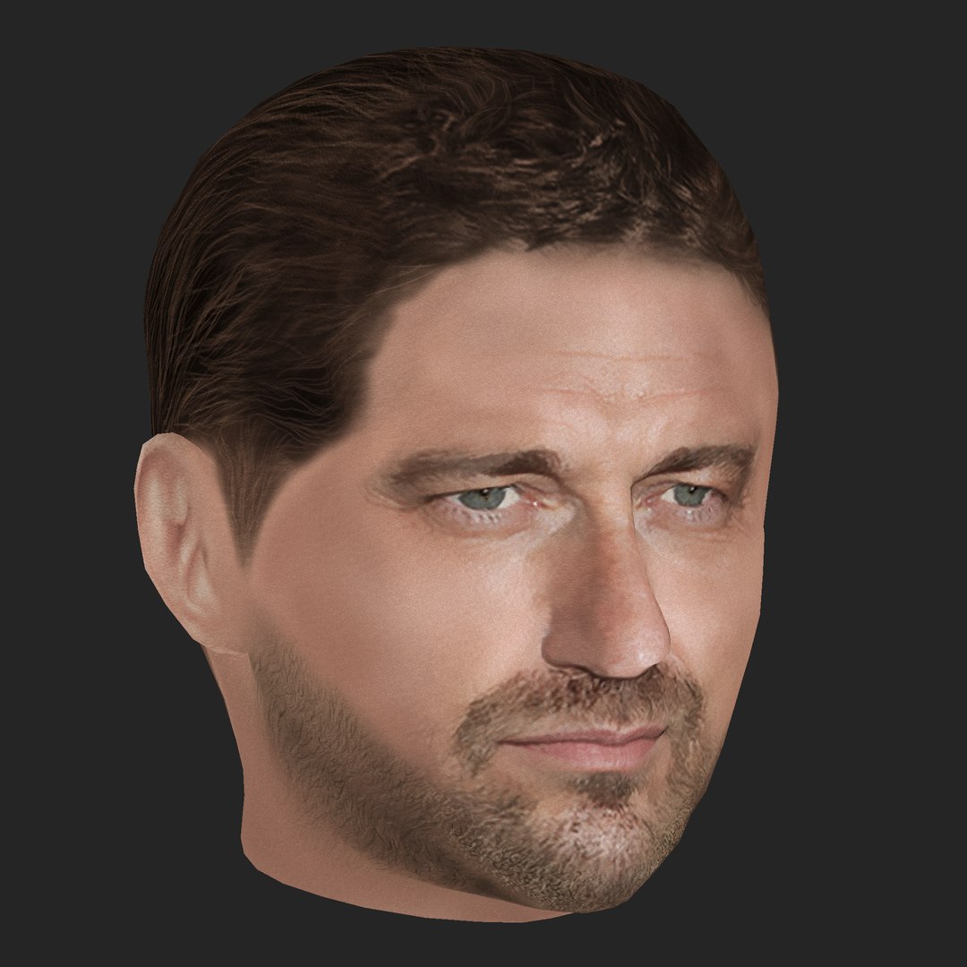 Gerard Butler Head - Low poly head for game 3D model - TurboSquid 1868504