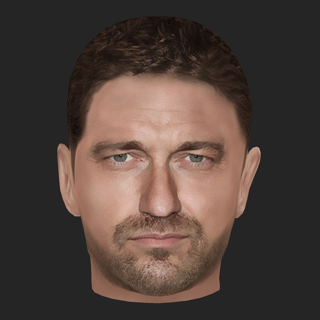 Gerard Butler Head - Low poly head for game 3D model - TurboSquid 1868504