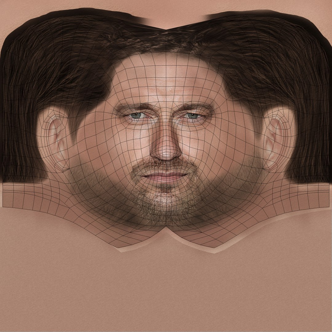 Gerard Butler Head - Low poly head for game 3D model - TurboSquid 1868504