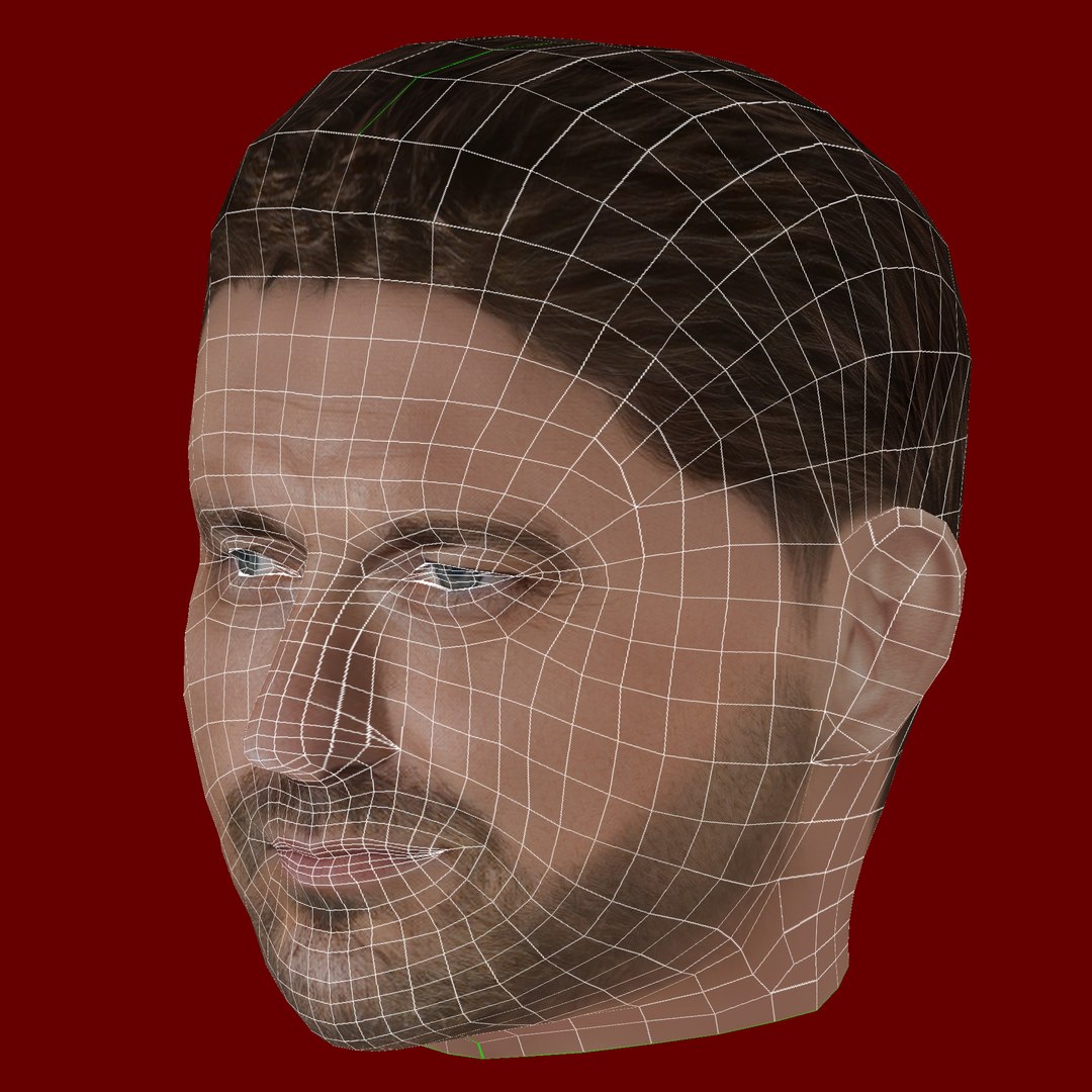 Gerard Butler Head - Low Poly Head For Game 3D Model - TurboSquid 1868504