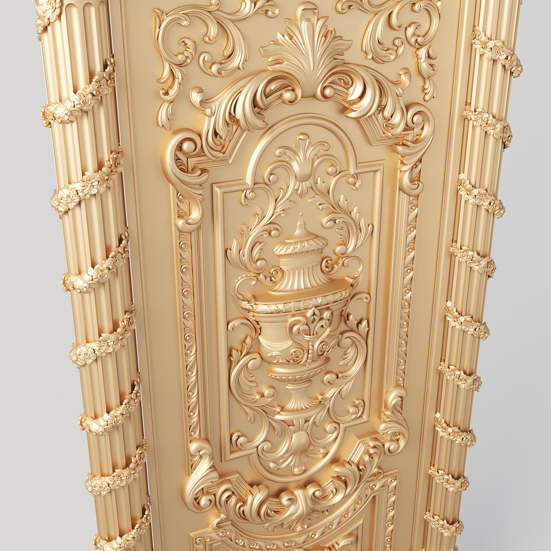 3D classic baroque interior design model - TurboSquid 1656345