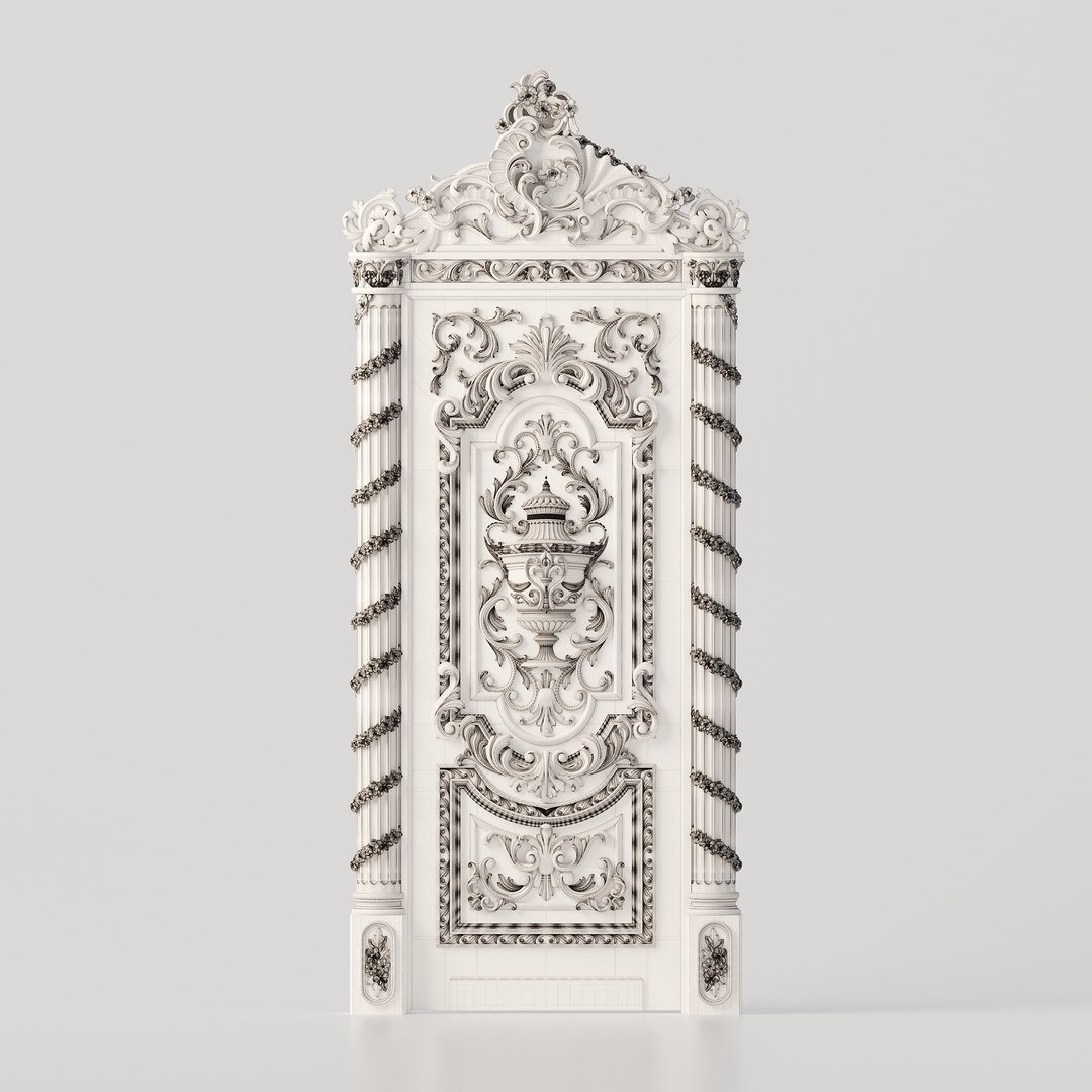 3D Classic Baroque Interior Design Model - TurboSquid 1656345
