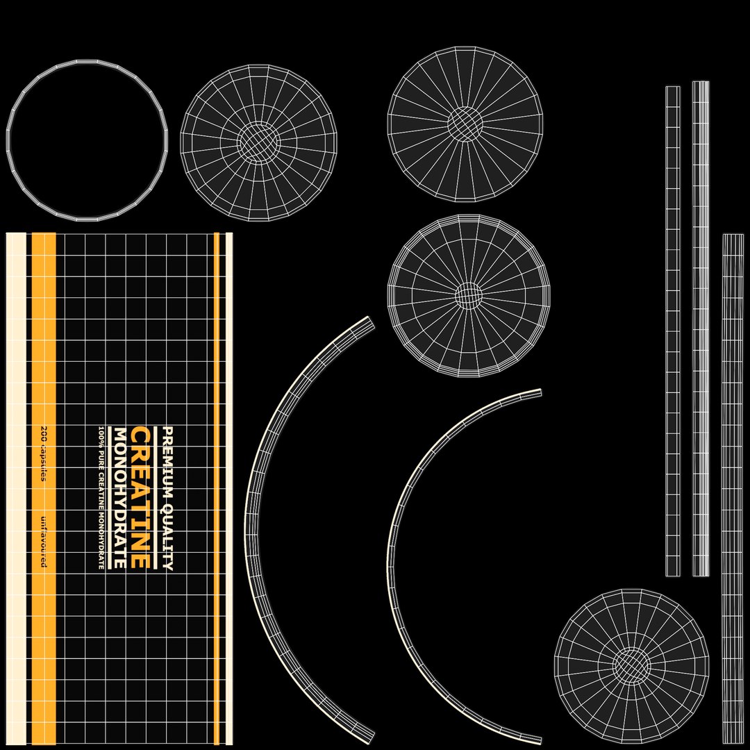 Creatine 3D - TurboSquid 2082101
